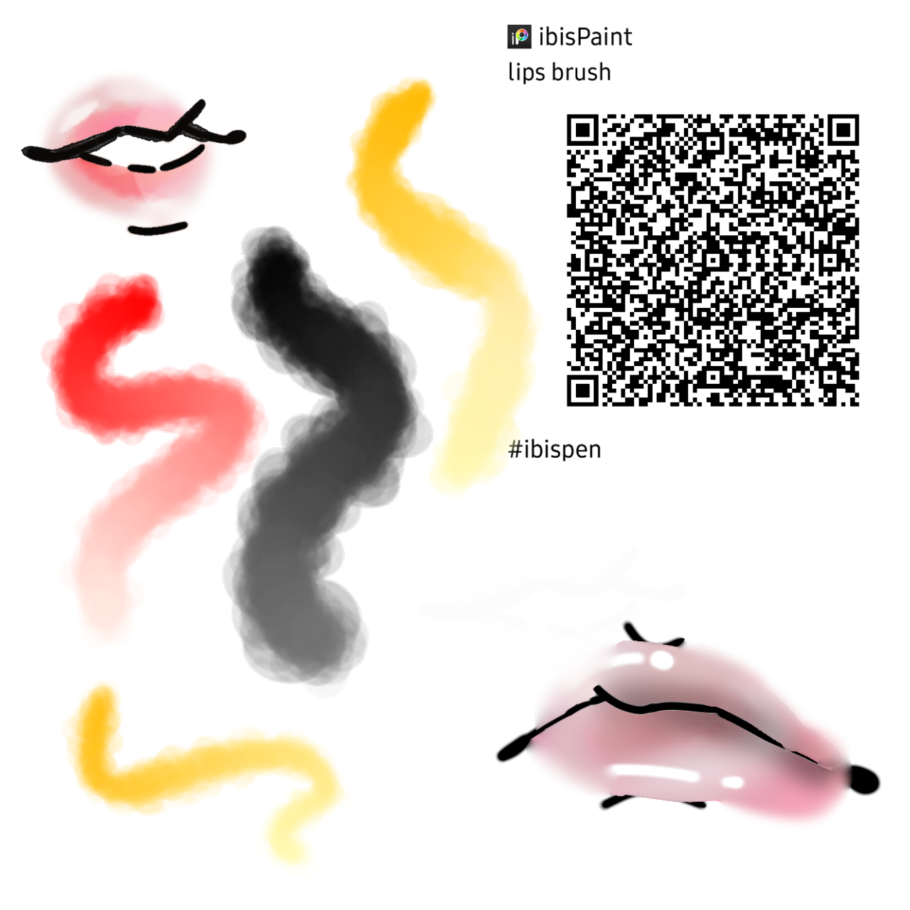 lip or watercolor brush - ibisPaint