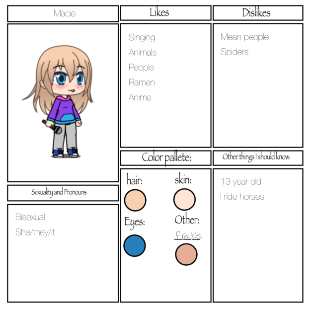 My ref sheet 🤪 - ibisPaint