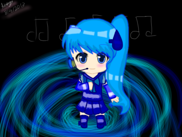 Mizu Kyoko( Chibi Speed Paint with Base - ibisPaint