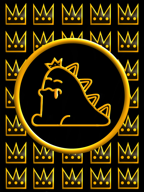 King Blarg Coin.Pattern (art fight) - ibisPaint