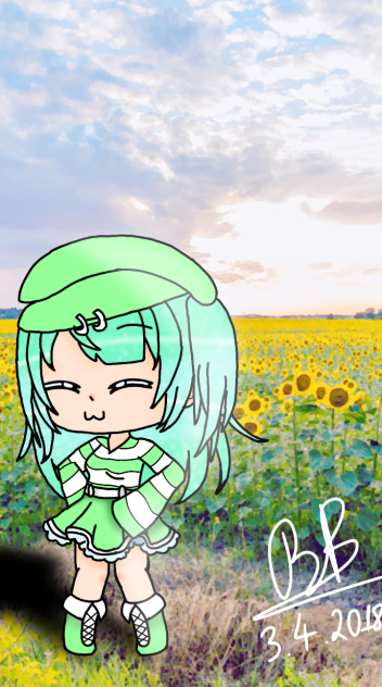 A sunflower evening2 - ibisPaint