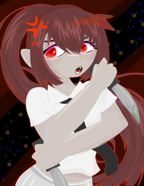 Don't come near me! 🔪 - ibisPaint