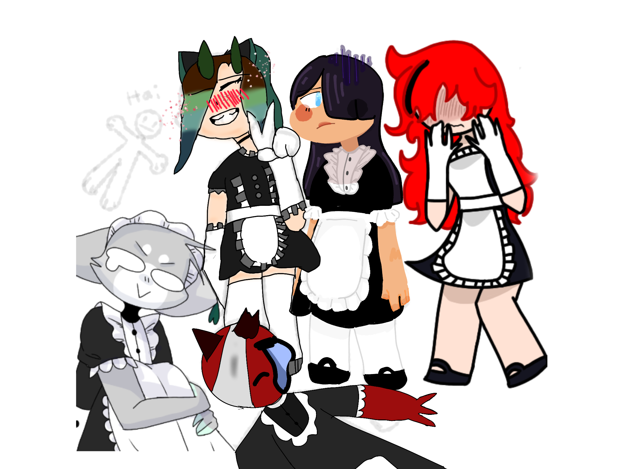 Maid outfit Collab - ibisPaint