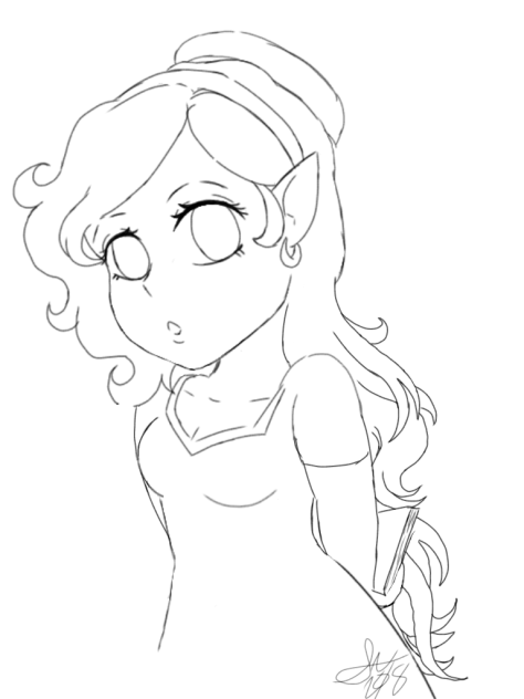 cute chibi girl - ibisPaint