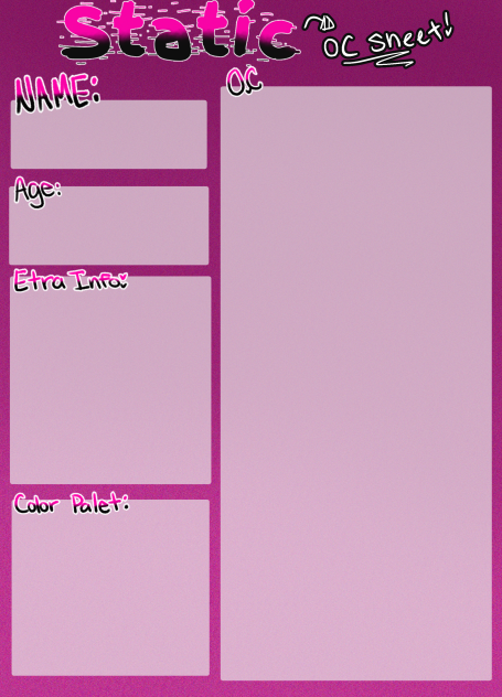 Static character sheet!! - ibisPaint