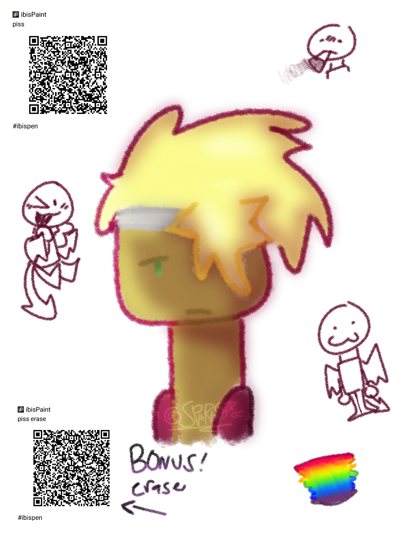 funny-lookibg cardboard brush - ibisPaint