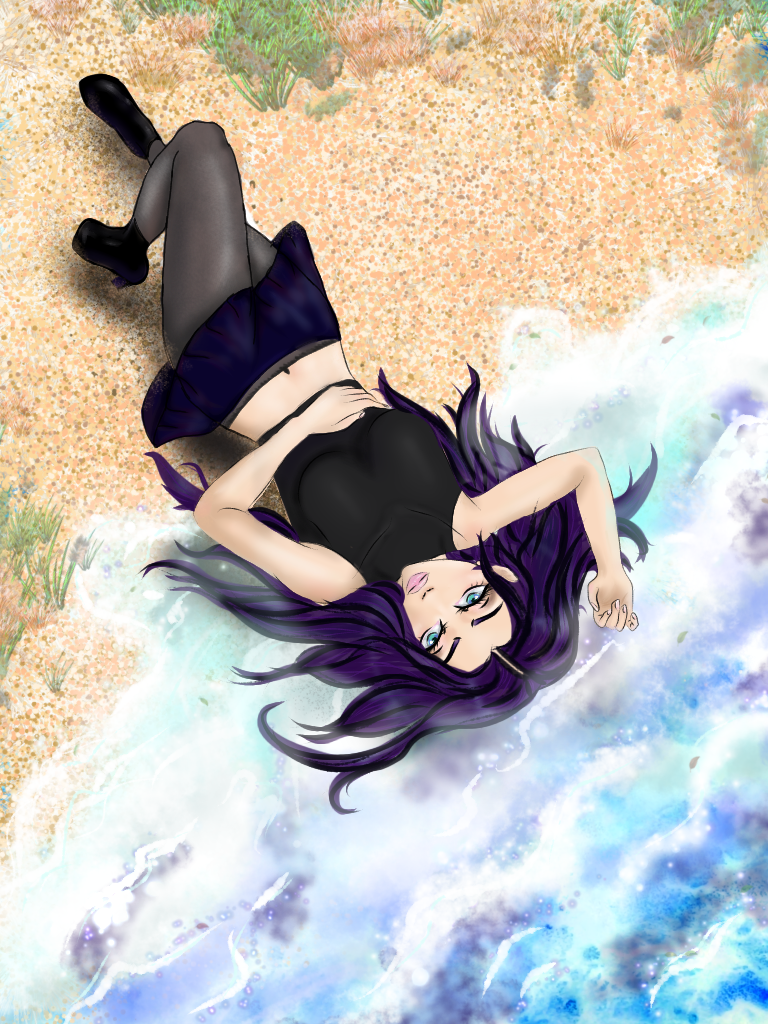 a day at the beach - ibisPaint