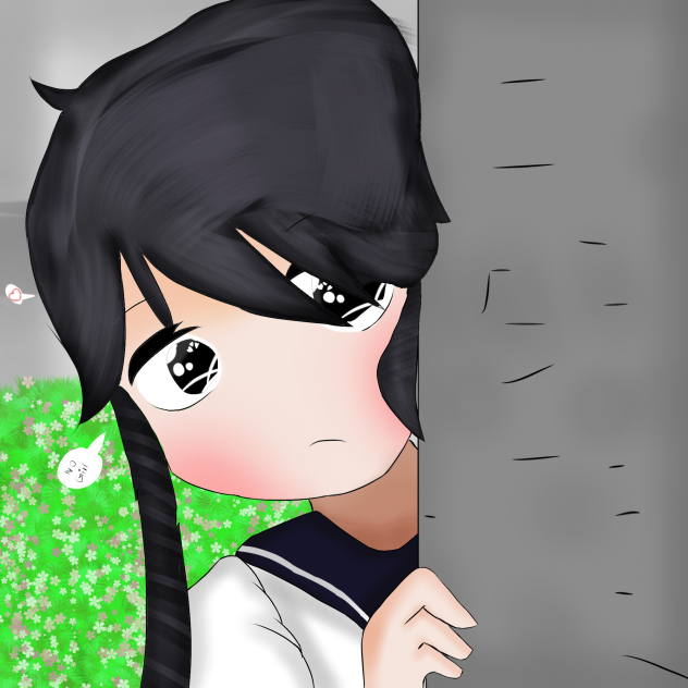 Ayano Aishi spying - ibisPaint
