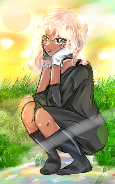 Garota bonita - ibisPaint