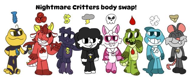 Nightmare Critters body swap! - ibisPaint