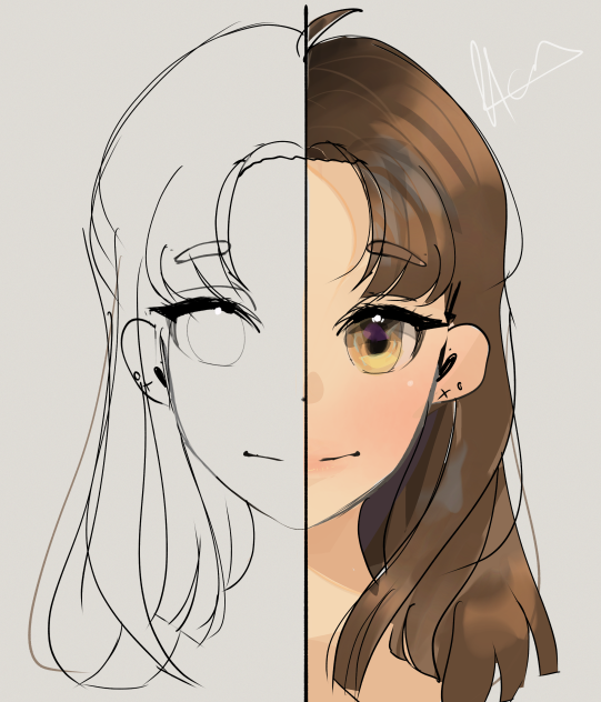 Drawing 5(coloring page) - ibisPaint