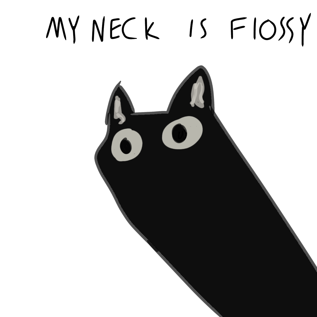Long neck cat - ibisPaint