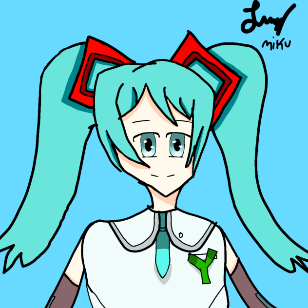 i draw hatsune miku - ibisPaint