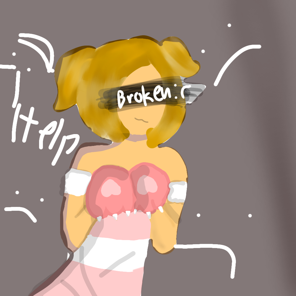 Broken and hurted girl - ibisPaint