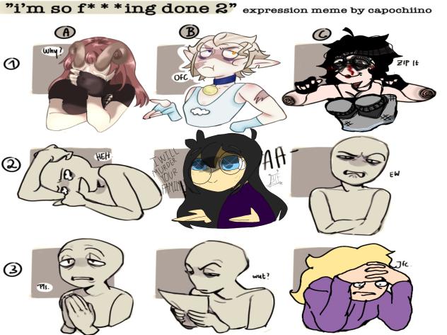 Expression meme collab - ibisPaint