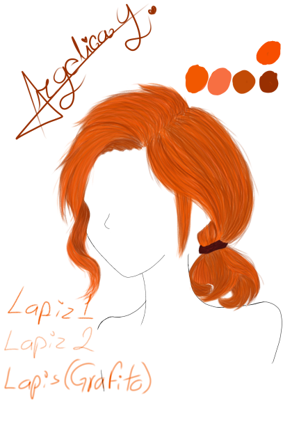 practica de dibujo ( cabello ) - ibisPaint