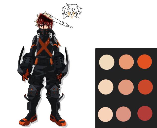 Bakugo makeup palette! - ibisPaint
