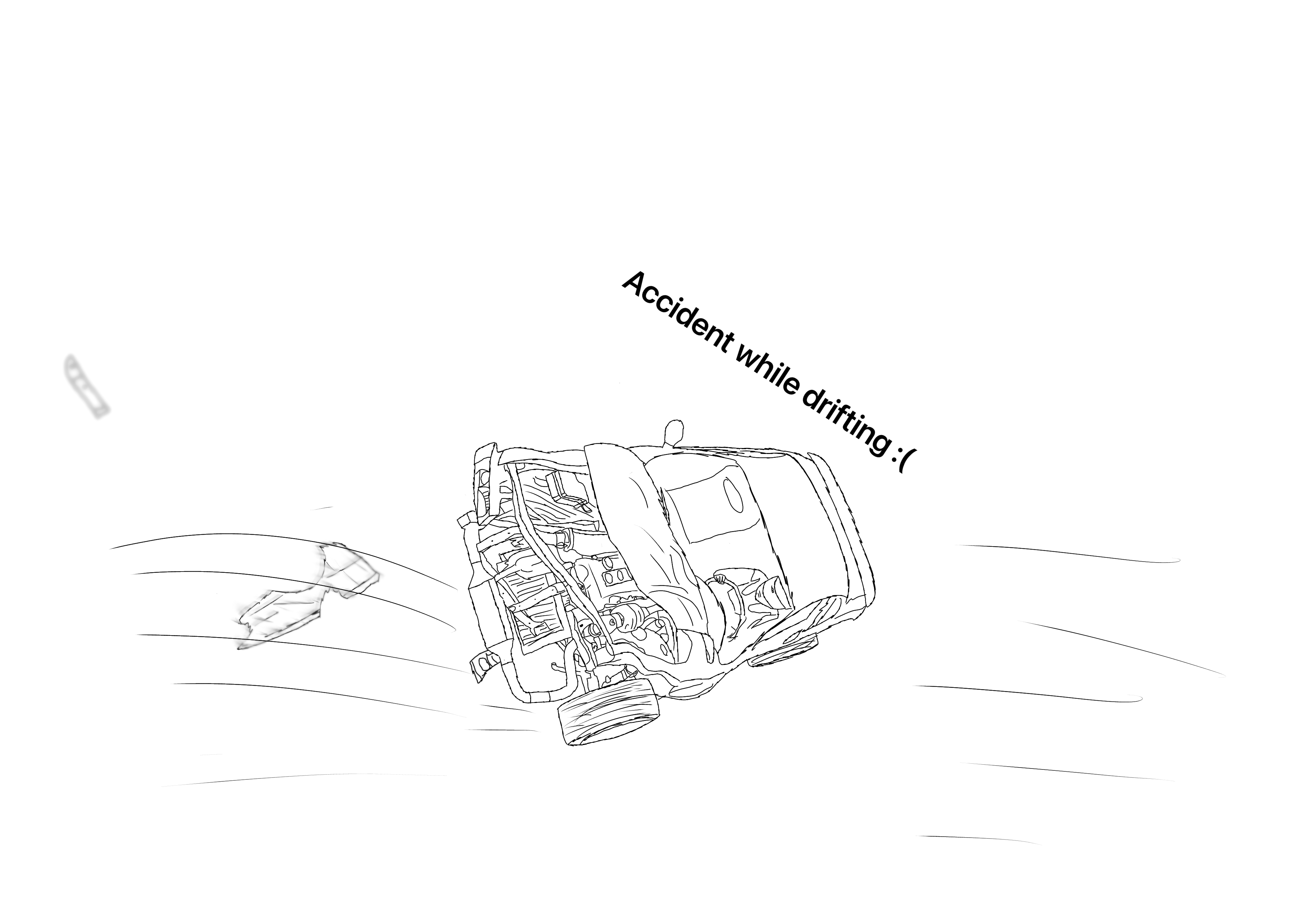 Accident while drifting - ibisPaint