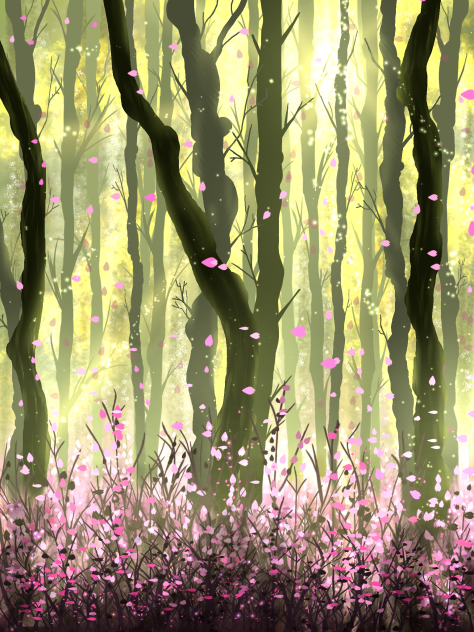 spring forest - ibisPaint