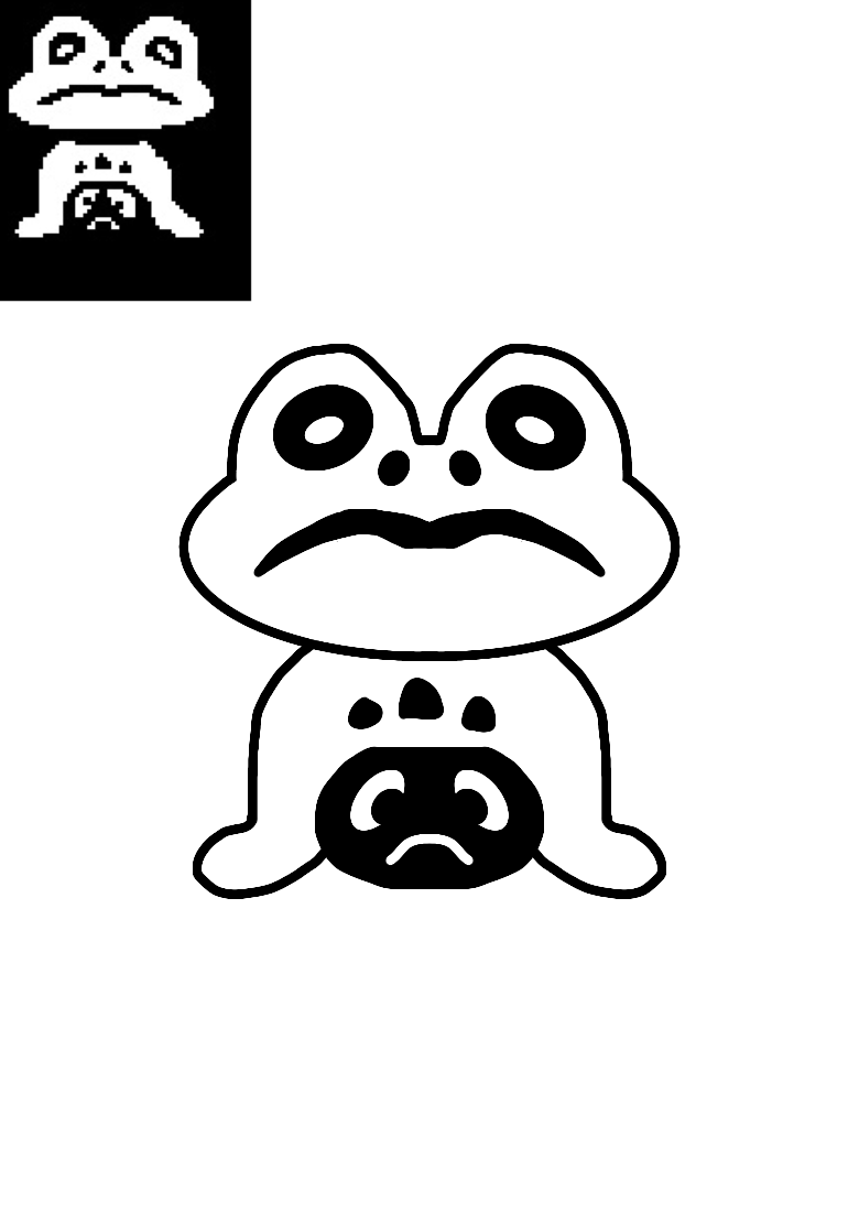 Undertale Froggit - ibisPaint