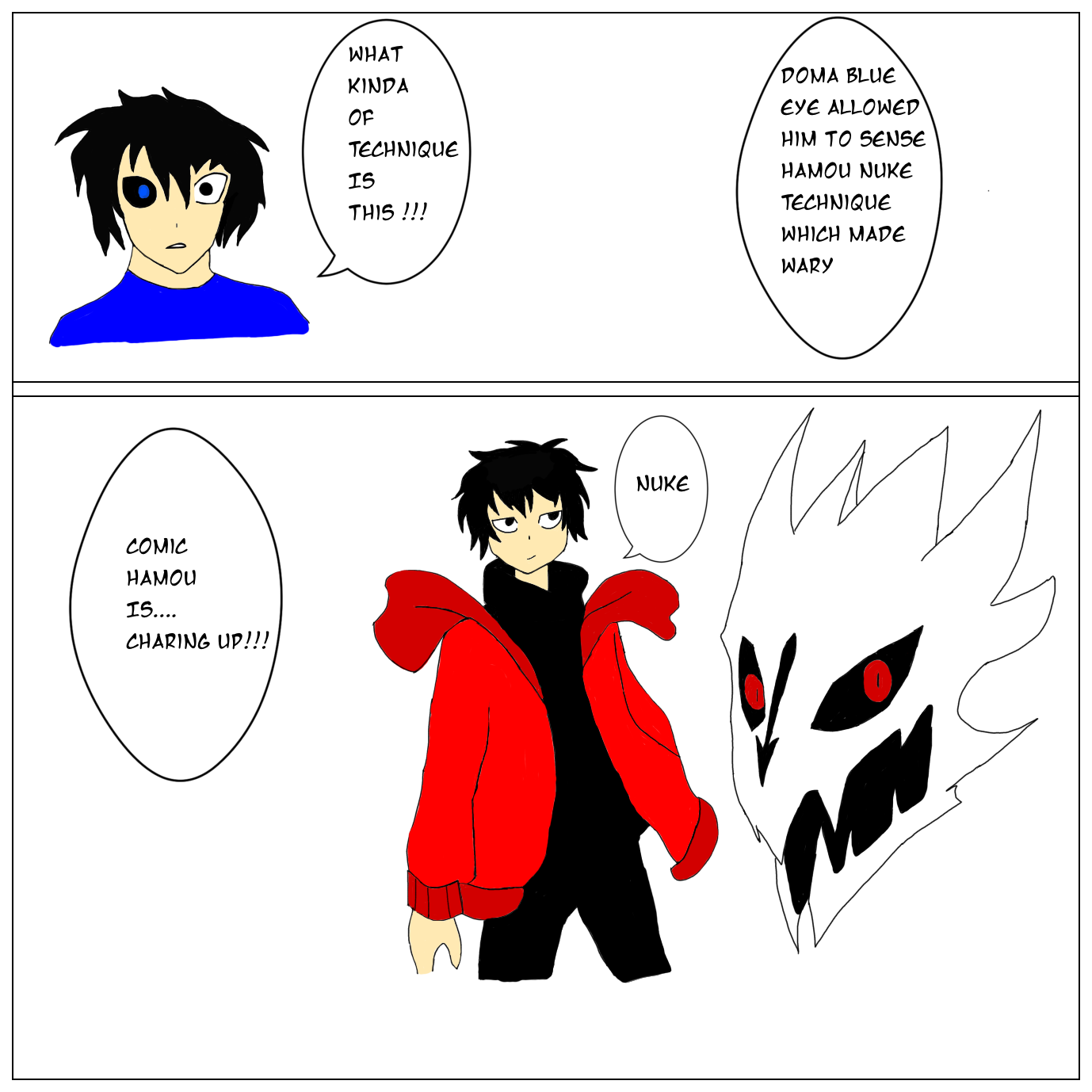 hamou vs doma undertale fanmade fight - ibisPaint