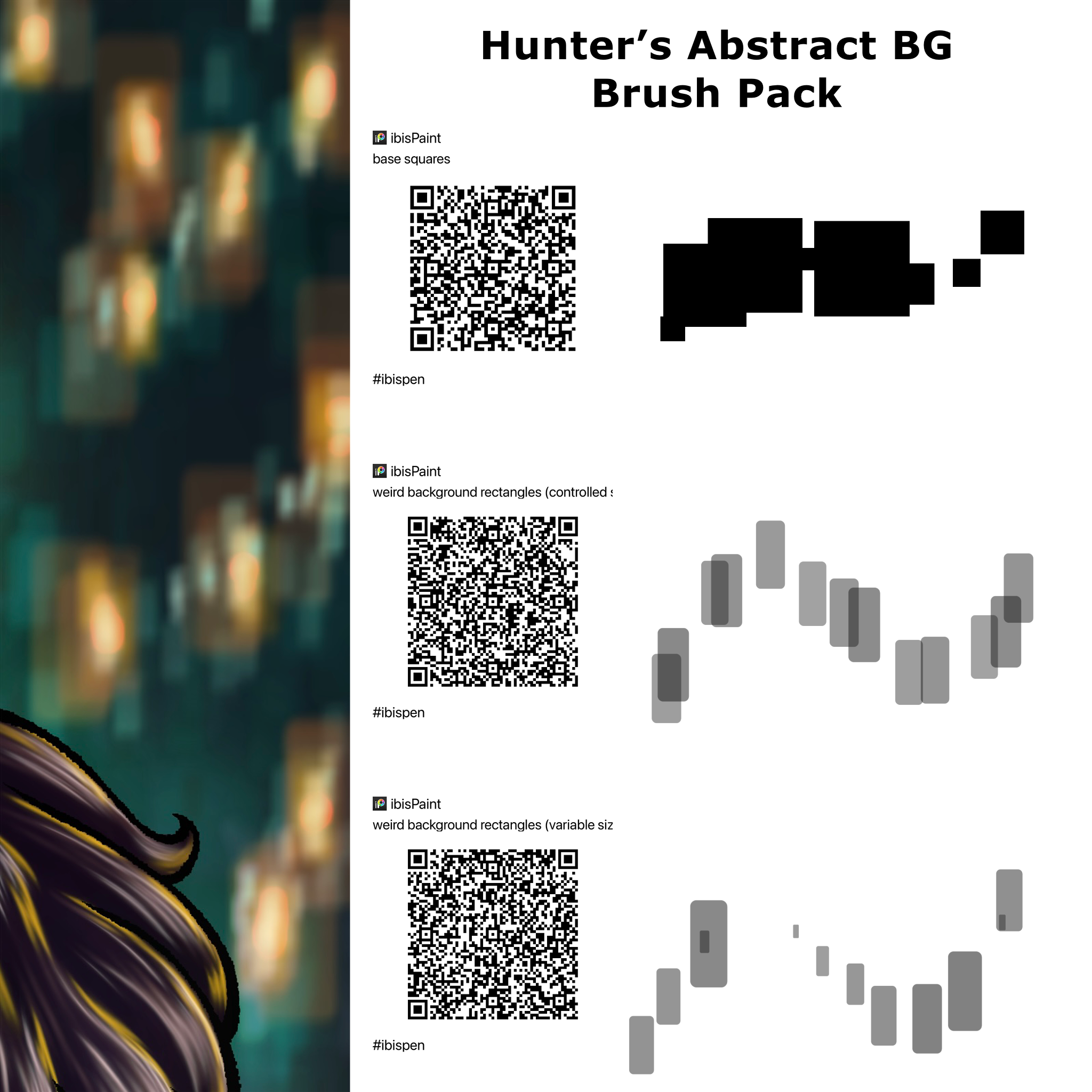Hunter’s Abstract BG Brush Pack - ibisPaint