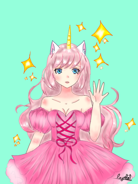 Unicorn Girl 🦄 - ibisPaint