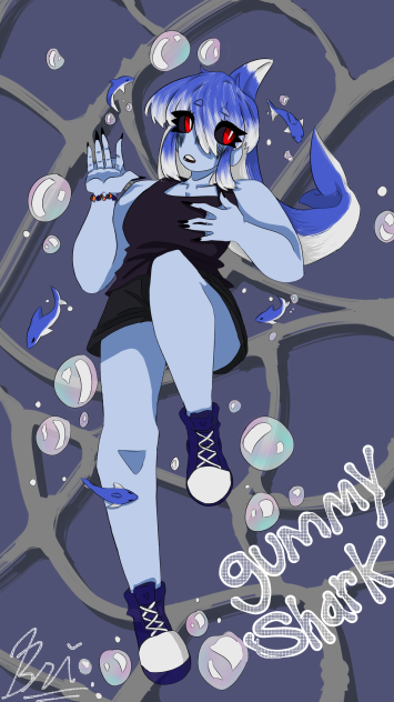 gummy sharks - ibisPaint