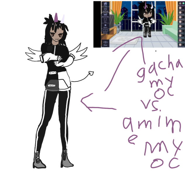 gacha me vs anime - ibisPaint