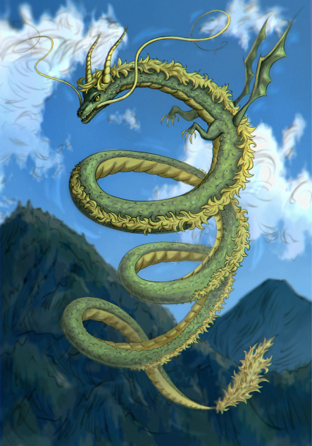 Green Dragon - ibisPaint