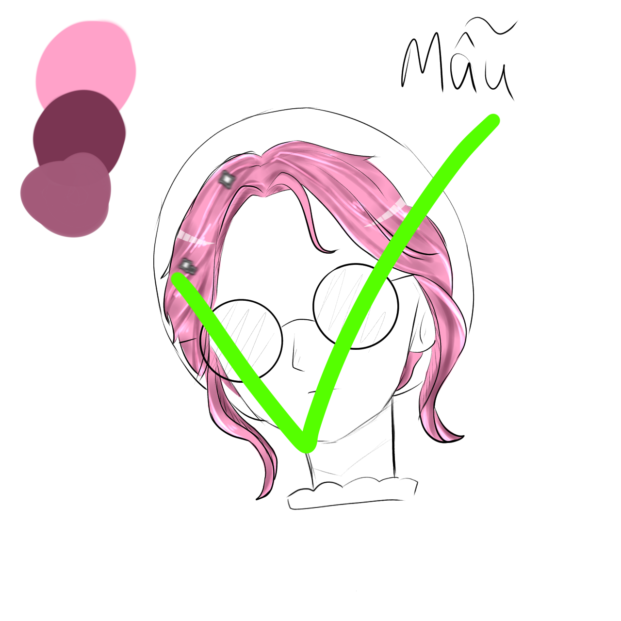 Tut tóc - ibisPaint