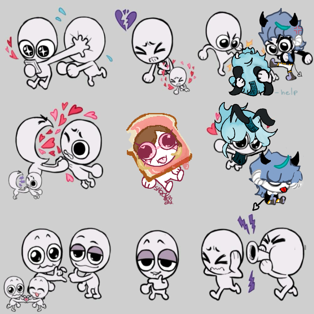 Silly lil collab 🍞🍞 - ibisPaint