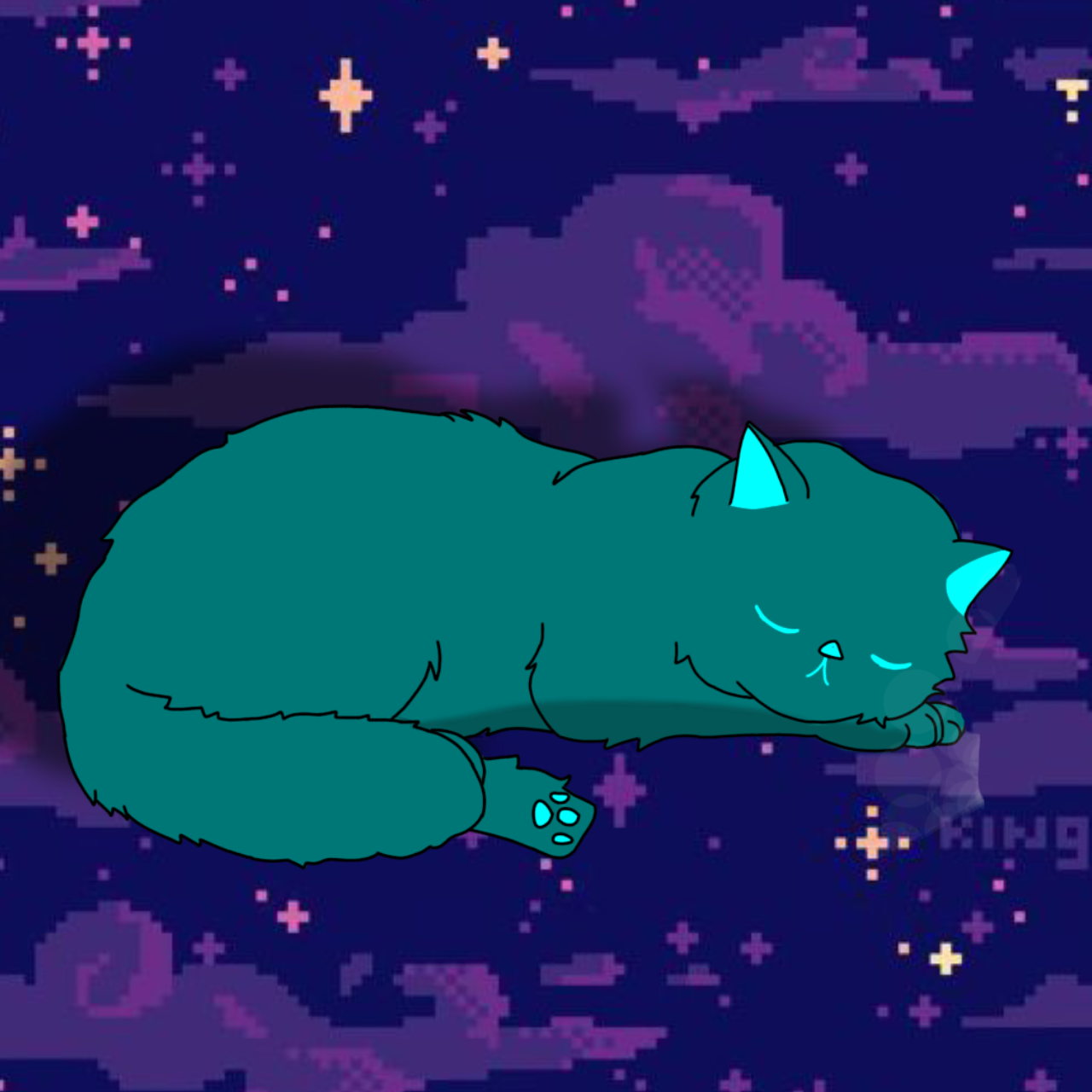 Nameless cat Fanart 💜 - ibisPaint