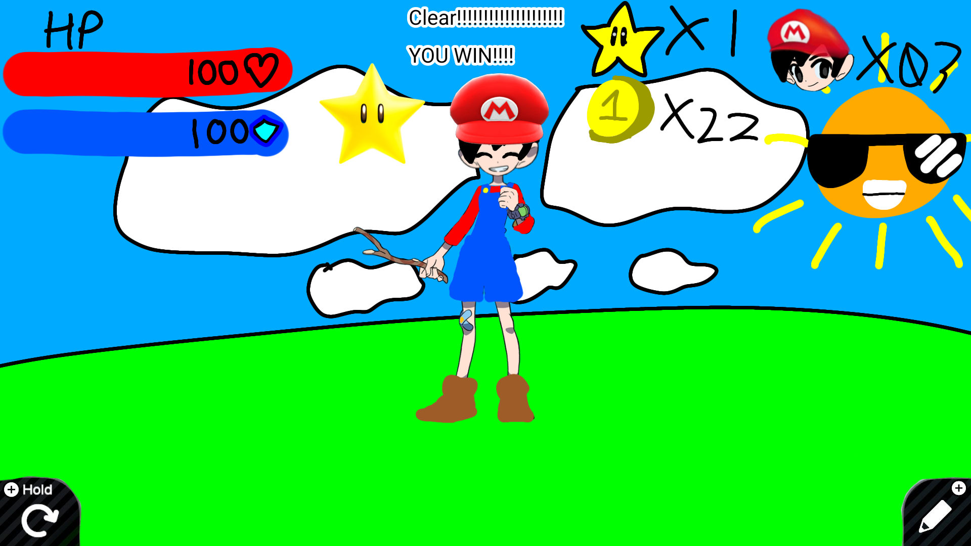 Mario Man The Video Game Gameplay 4 - ibisPaint
