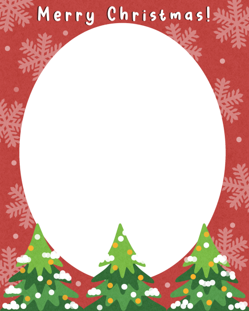 Red Christmas Frame 03 - ibisPaint