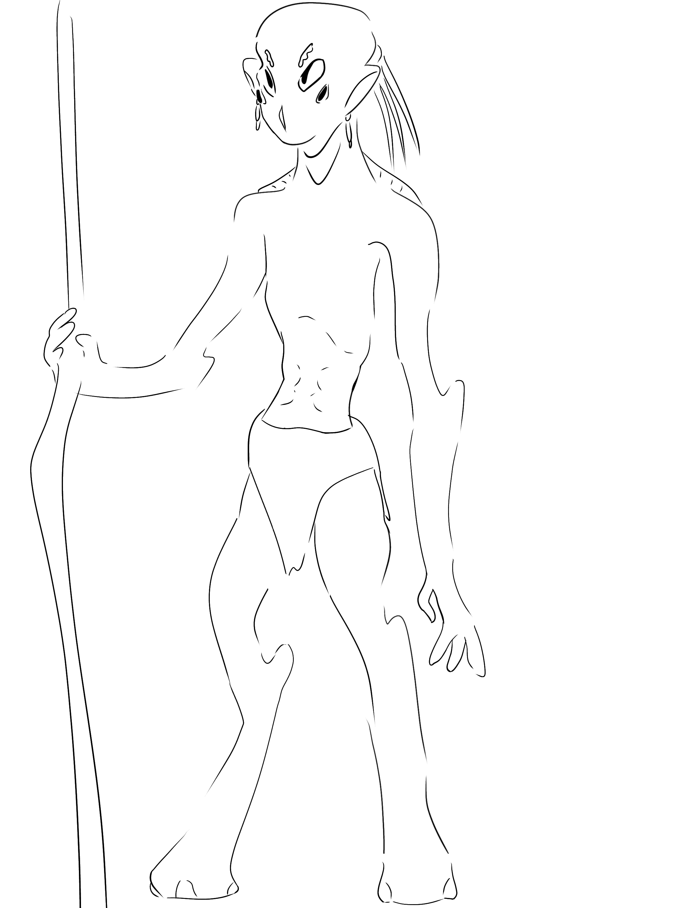 Concept art Alien 3 Native Aliens - ibisPaint