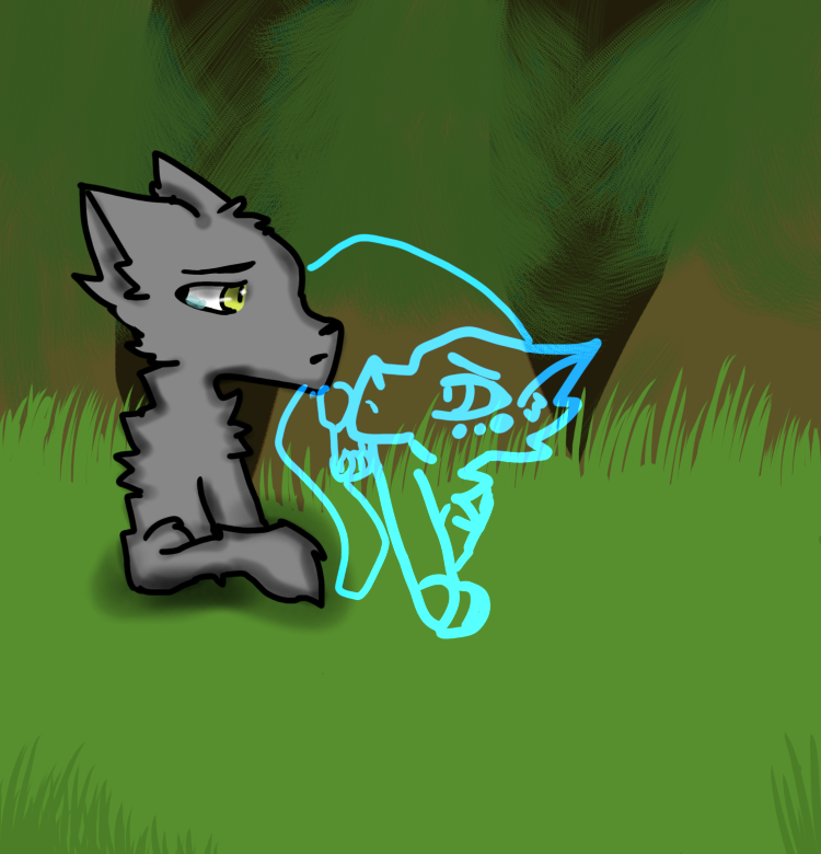 Graystripe grieving for silverstream - ibisPaint