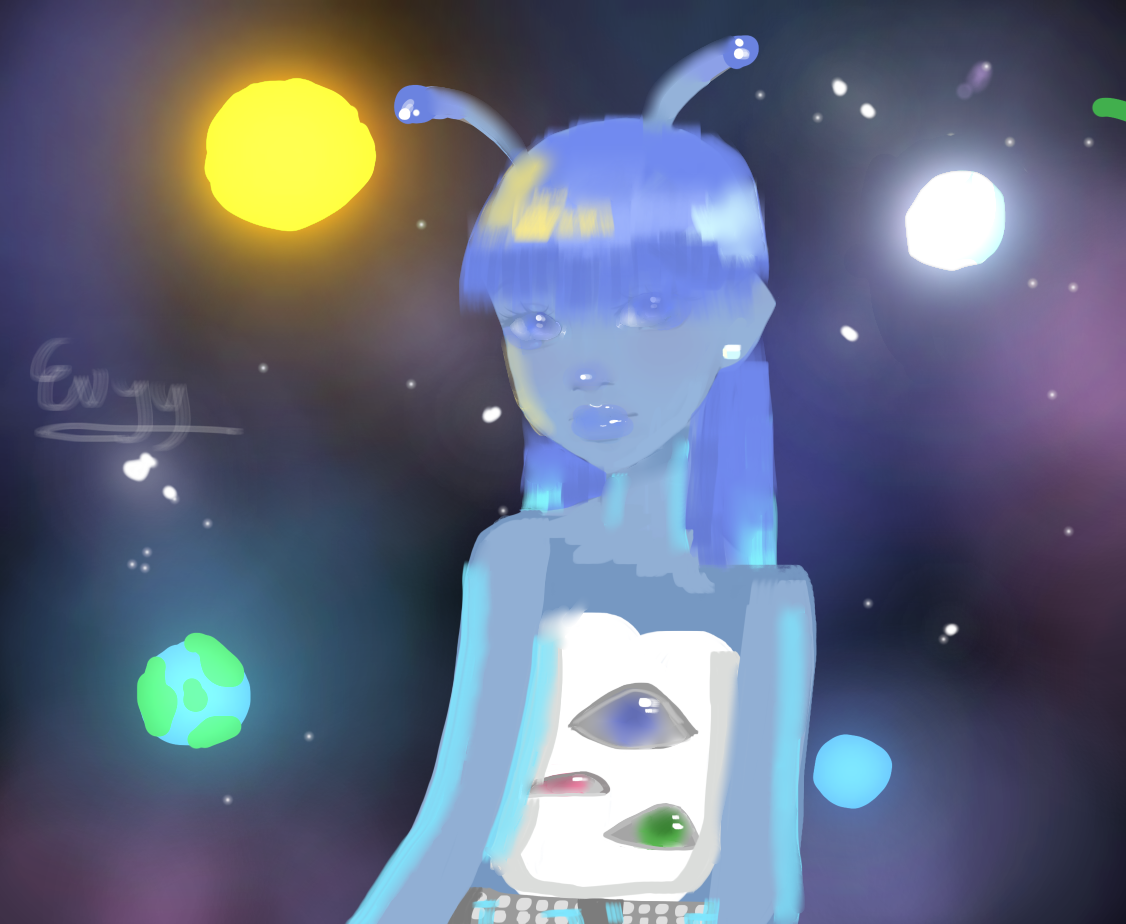 Alien girly pop - ibisPaint