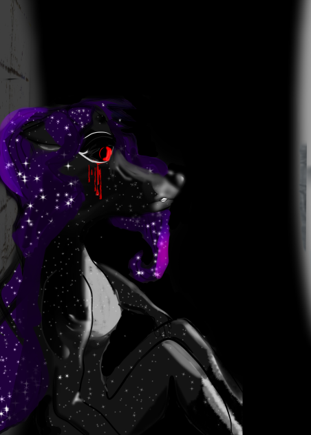 Lunna in the dark - ibisPaint