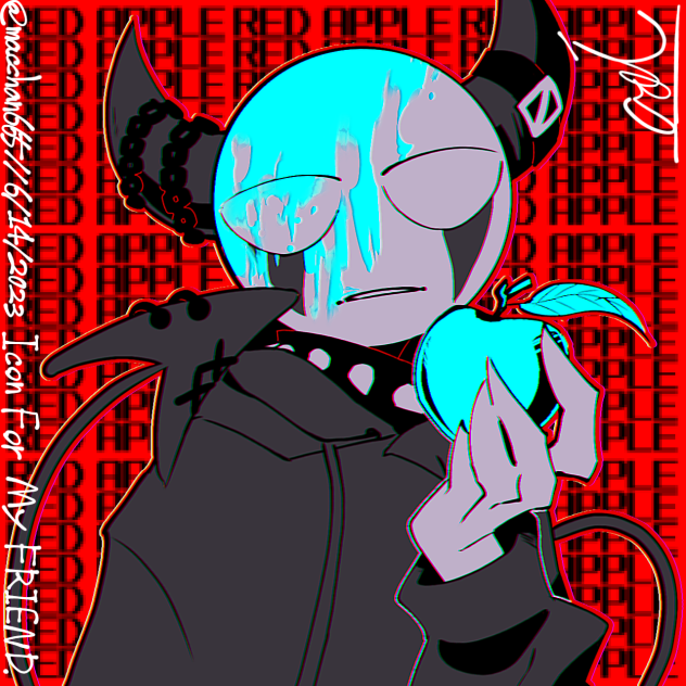 RED APPLE🍎 (Icon) - ibisPaint