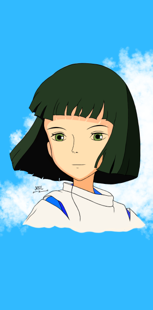 Trad.Haku to Digital from Spirited Away2 - ibisPaint