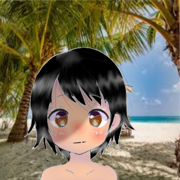 Boy on the beach - ibisPaint