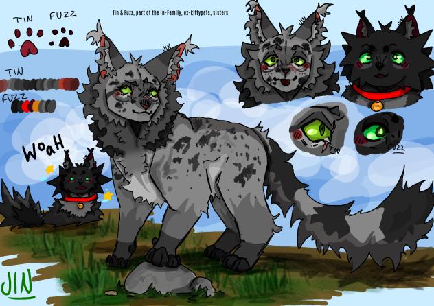 Tin and Fuzz characters references - ibisPaint