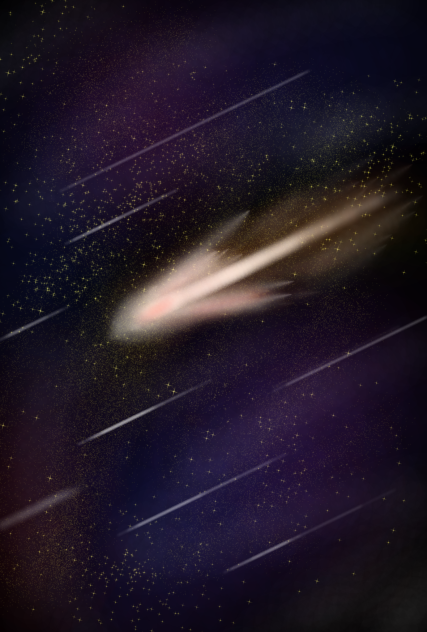Meteor,Shooting star - ibisPaint