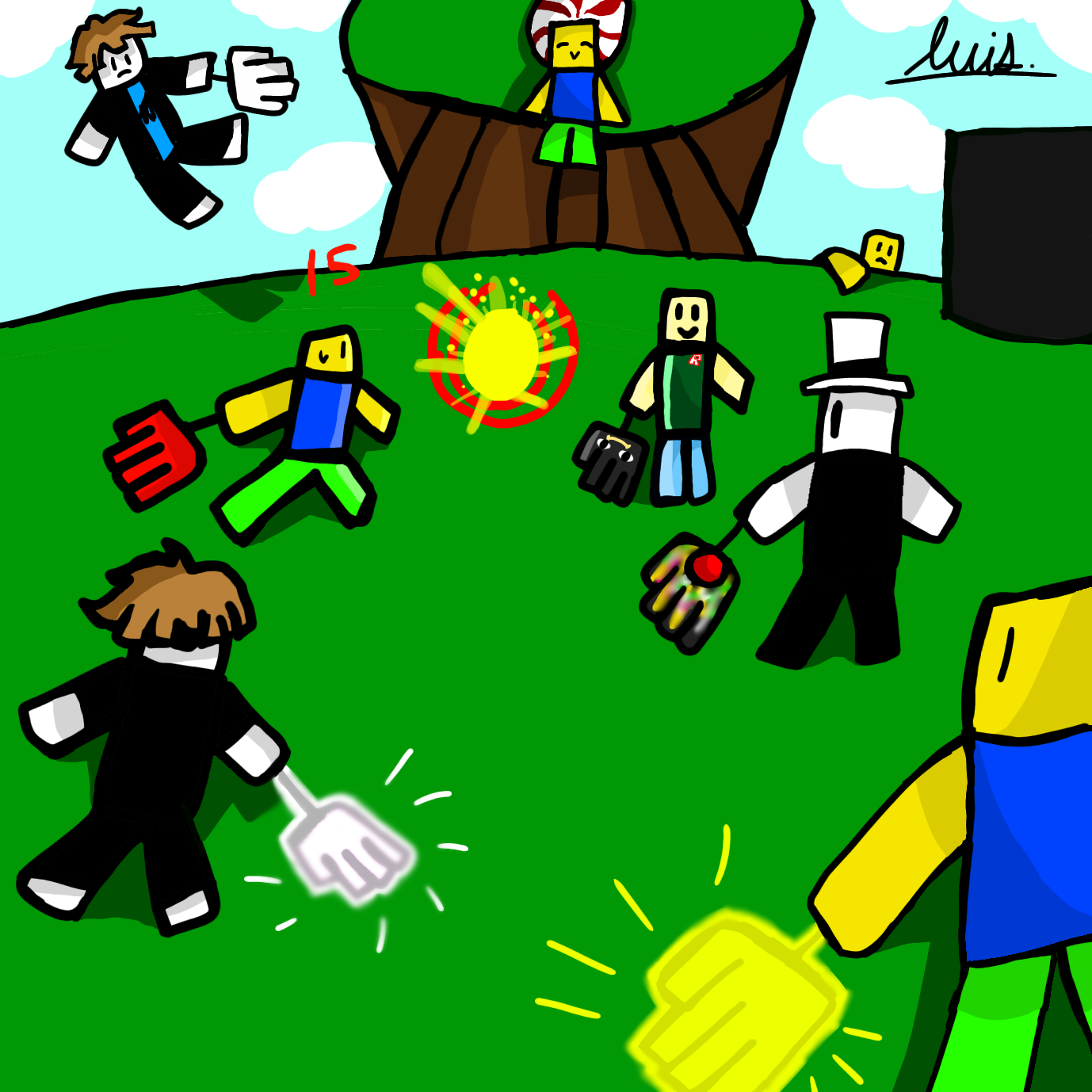 Slap Battles (redraw) - ibisPaint