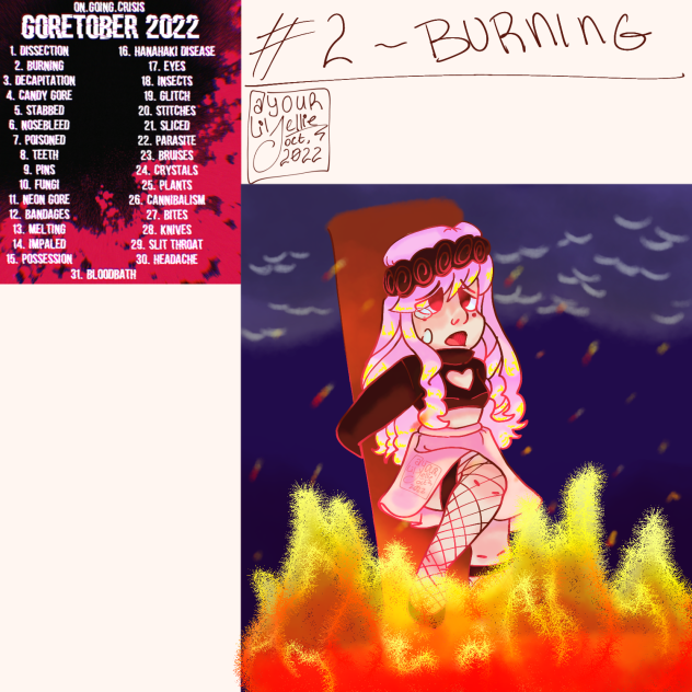 Goretober ~ Burning - ibisPaint