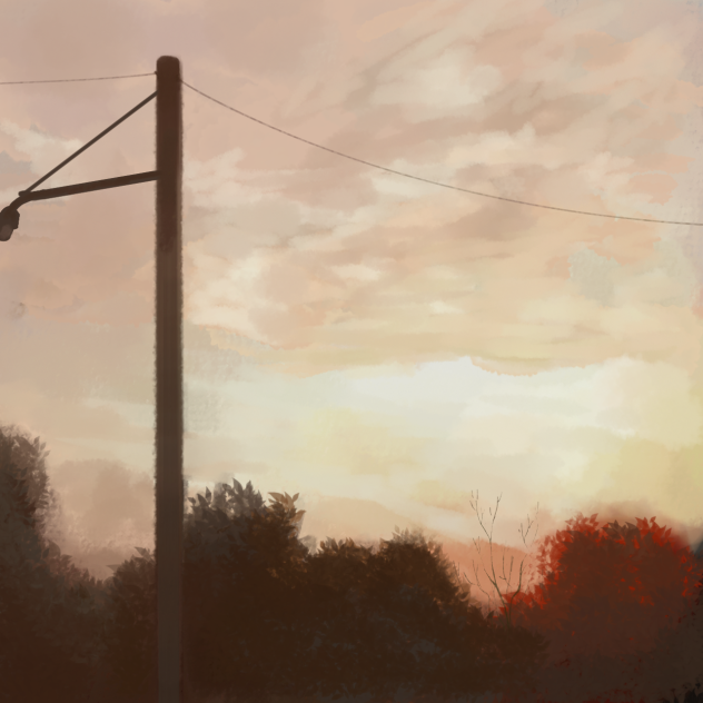 park sunrise - ibisPaint