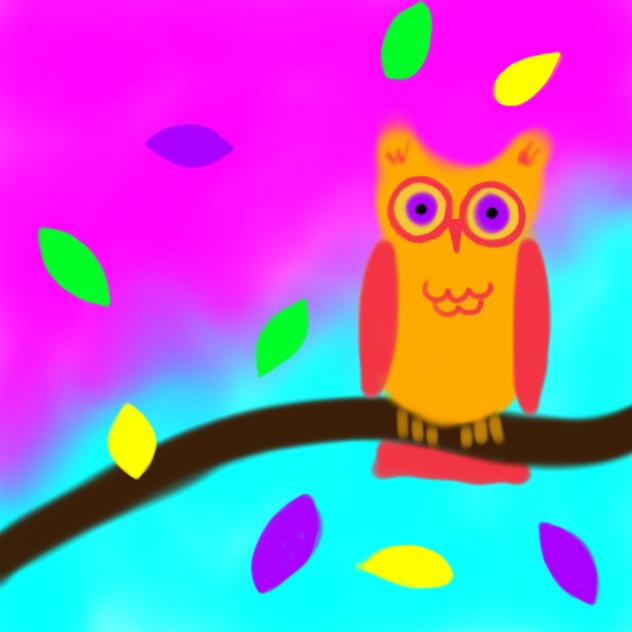 Colorful owl - ibisPaint