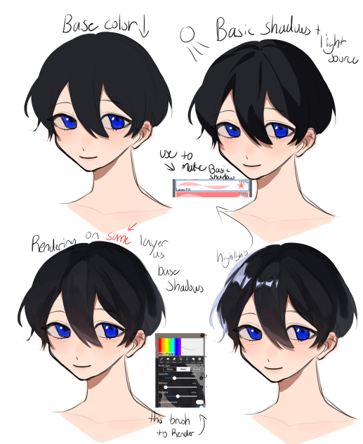 Hair tutorial - ibisPaint
