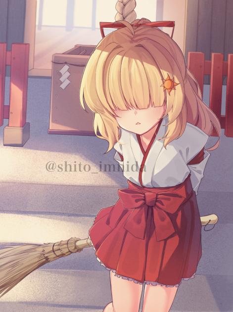 skebメカクレ巫女 - ibisPaint